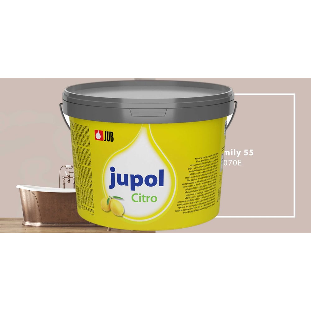 Краска для стен и потолков с запахом лимона JUB JUPOL CITRO 2л, цвет ...