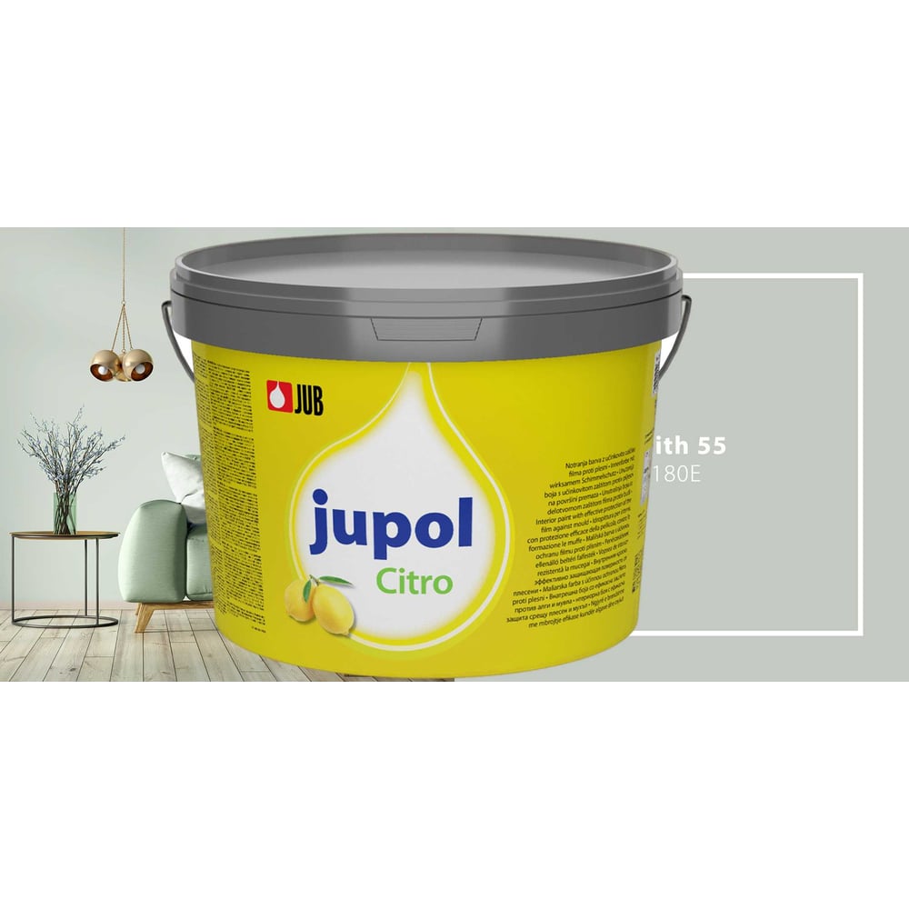 Краска для стен и потолков с запахом лимона JUB JUPOL CITRO 2л, цвет ...