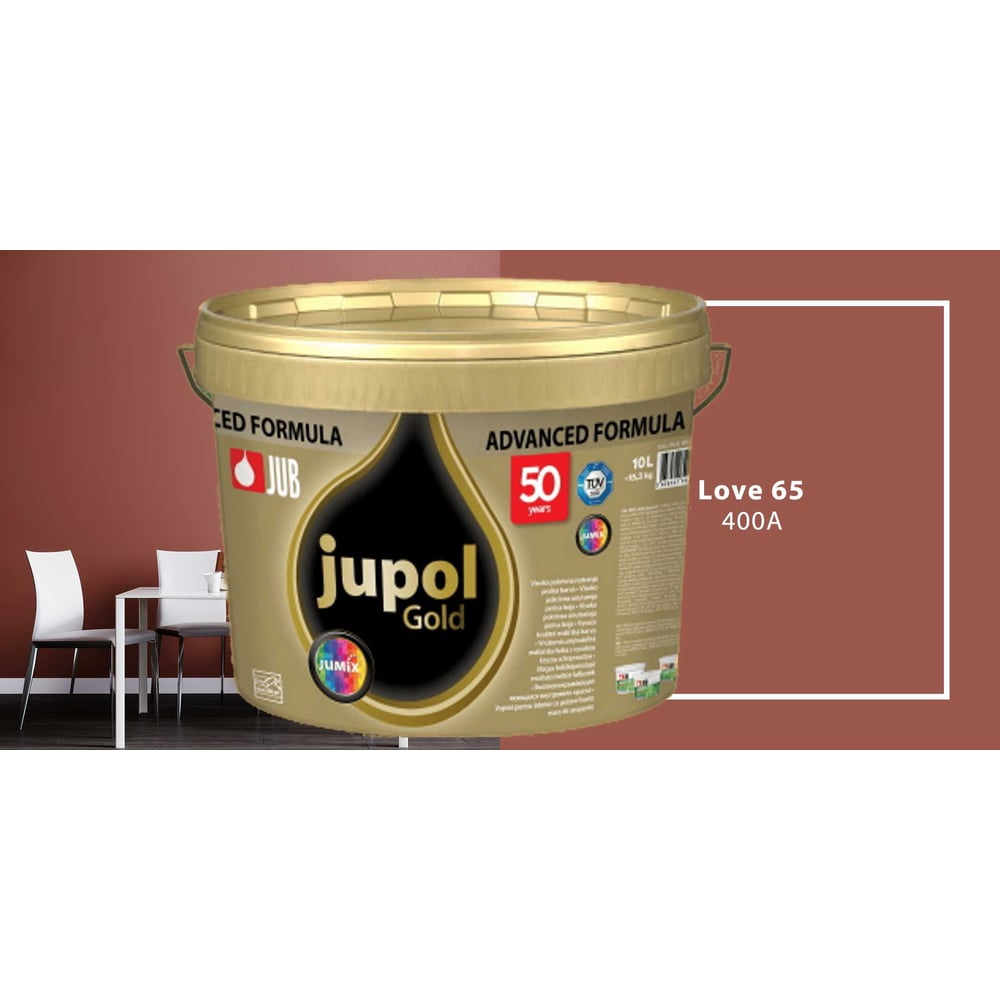 Моющаяся краска для стен и потолков JUB JUPOL GOLD 5л, база C, цвет: 400A 1009808-400A ...