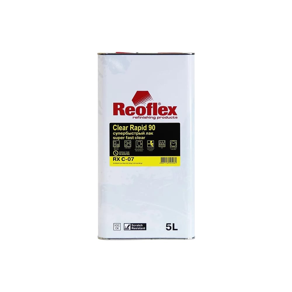 Супербыстрый лак Reoflex 5 л RX C-07/5000 - выгодная цена, отзывы ...