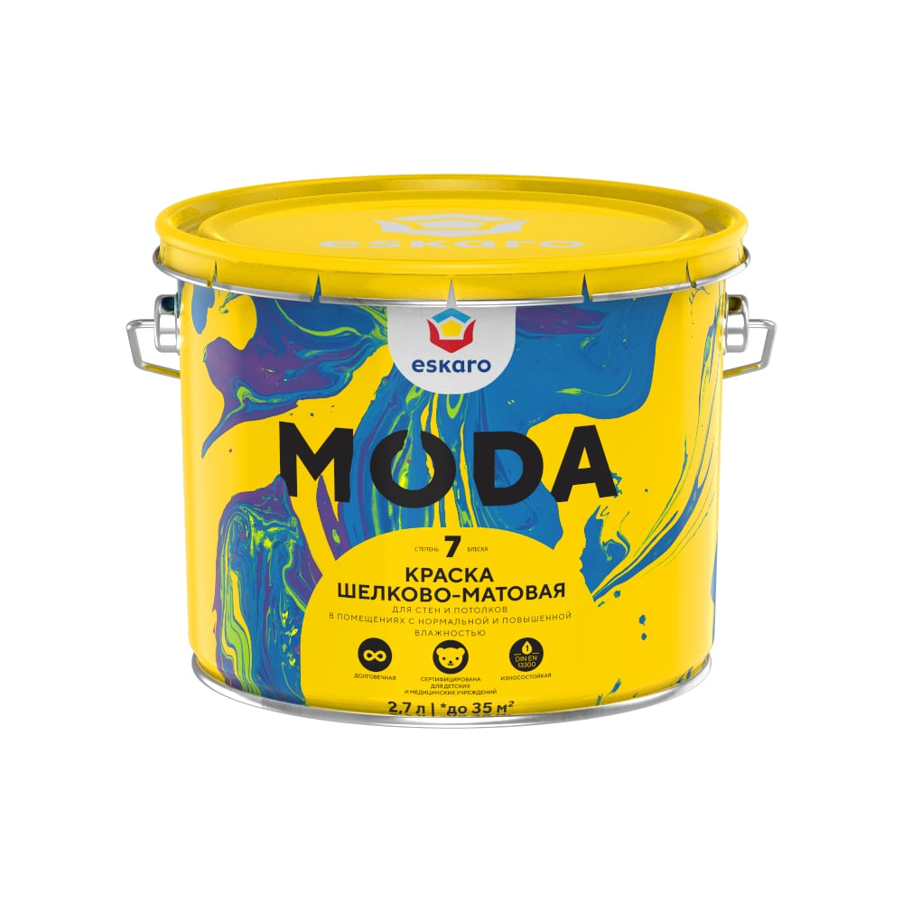 Краска Eskaro MODA 7 2,7 л K0215 - выгодная цена, отзывы ...