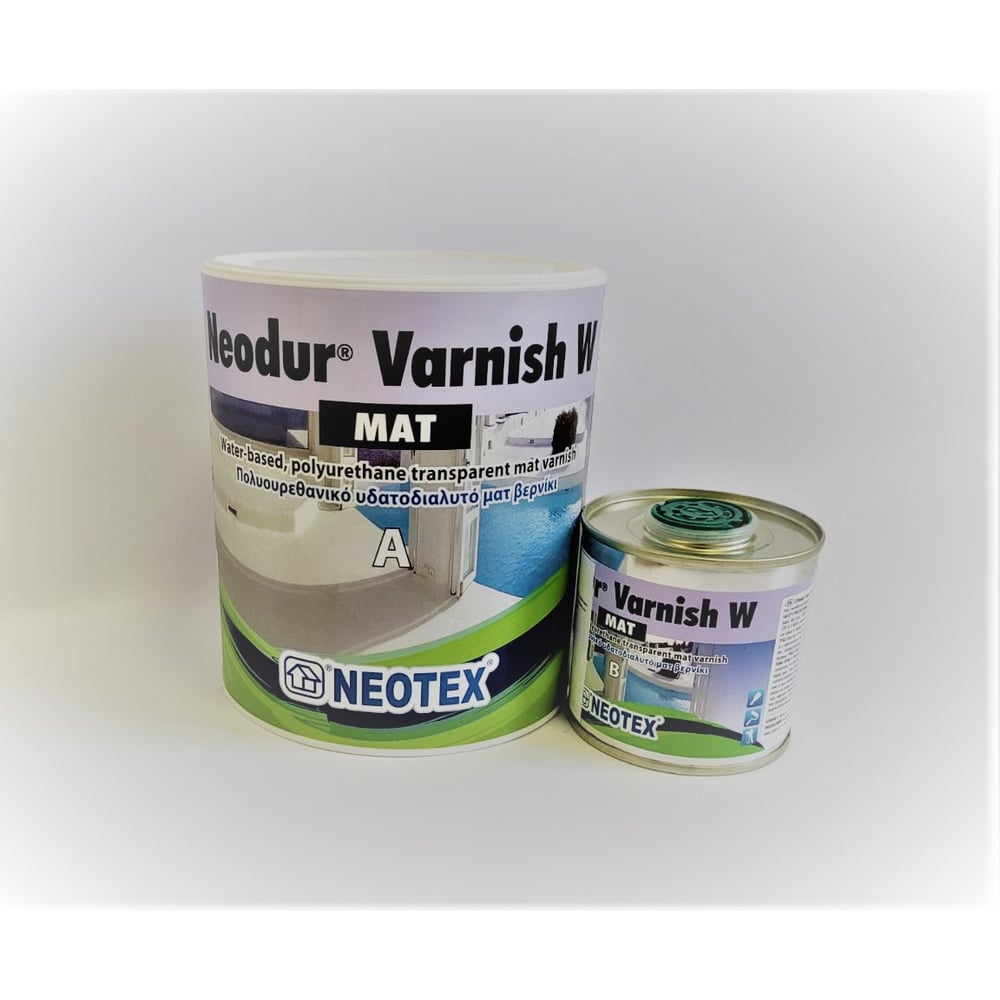 Полиуретановый УФ стойкий прозрачный матовый лак NEOTEX Neodur Varnish ...