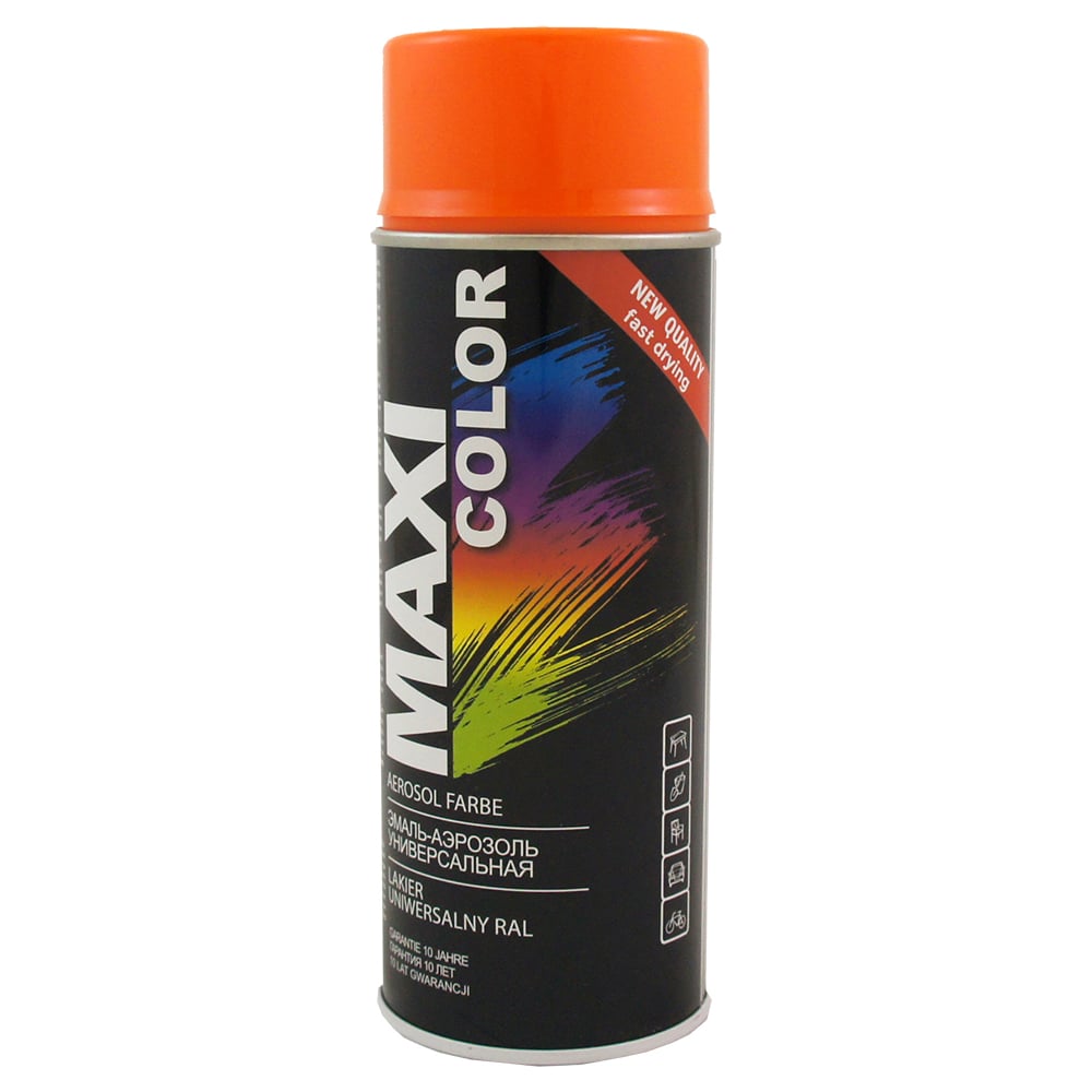Эмаль-аэрозоль MAXI COLOR оранжевая 0,4 л 2004MX - выгодная цена ...