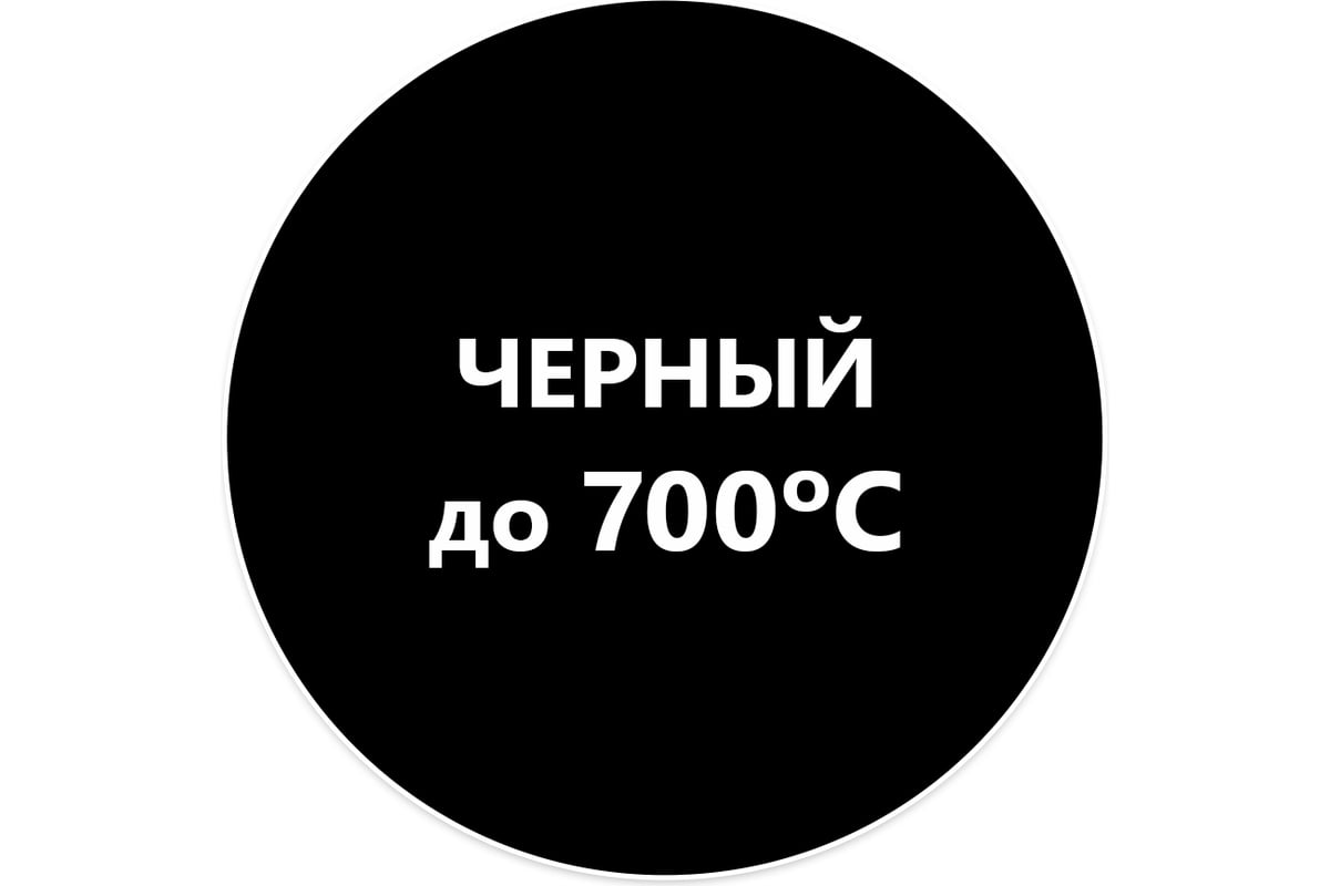Термостойкая эмаль Elcon КО-8111 черная, (RAL 9005) до 700 градусов, 25 ...