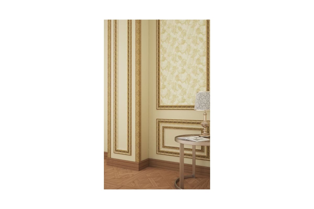 Молдинг Cosca Decor интерьерный багет, 51x11x2400 мм, Античное золото ...