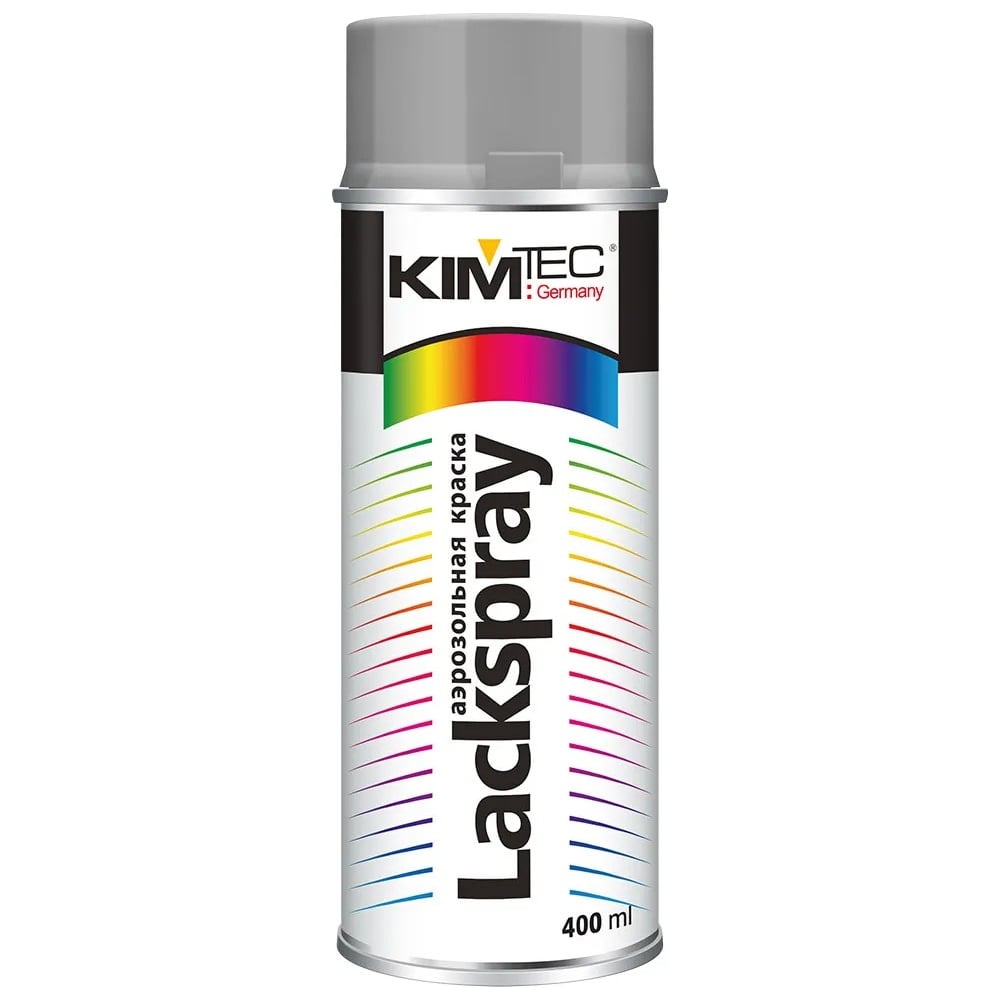 Краска аэрозольная KIM TEC светло-серая RAL7004, 400 мл, соответствует цвету металлочерепицы 11 ...