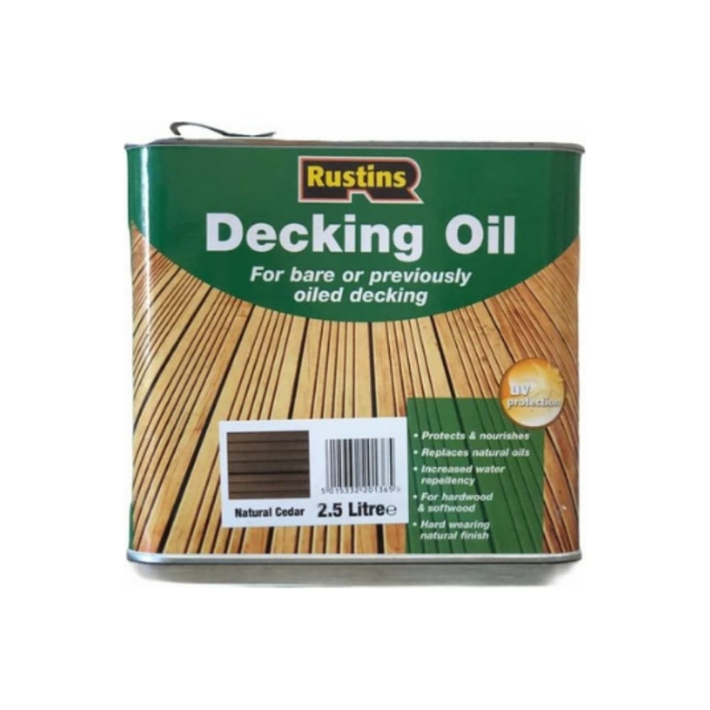 Террасное масло Rustins Decking Oil Кедр 2,5 л 00590 - выгодная цена ...