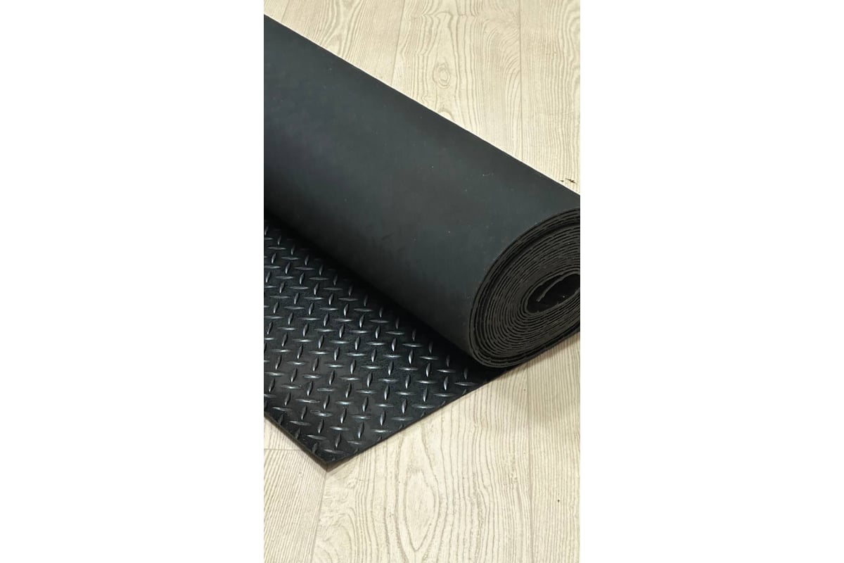 Резиновое рулонное покрытие ComeForte Елочка 1,5х12м Diamond Rubber ...