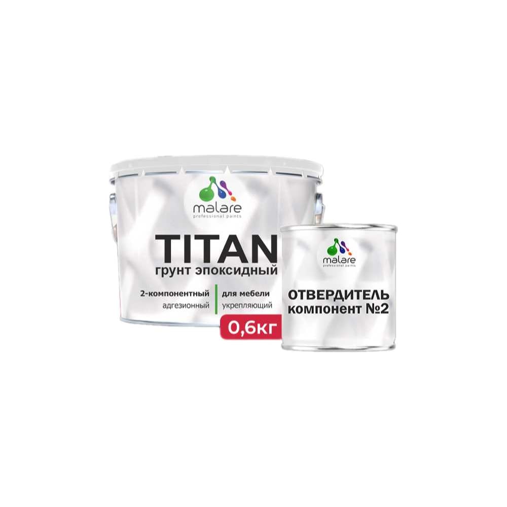 Эпоксидный грунт MALARE TITAN 2К для мебели, двухкомпонентный ...
