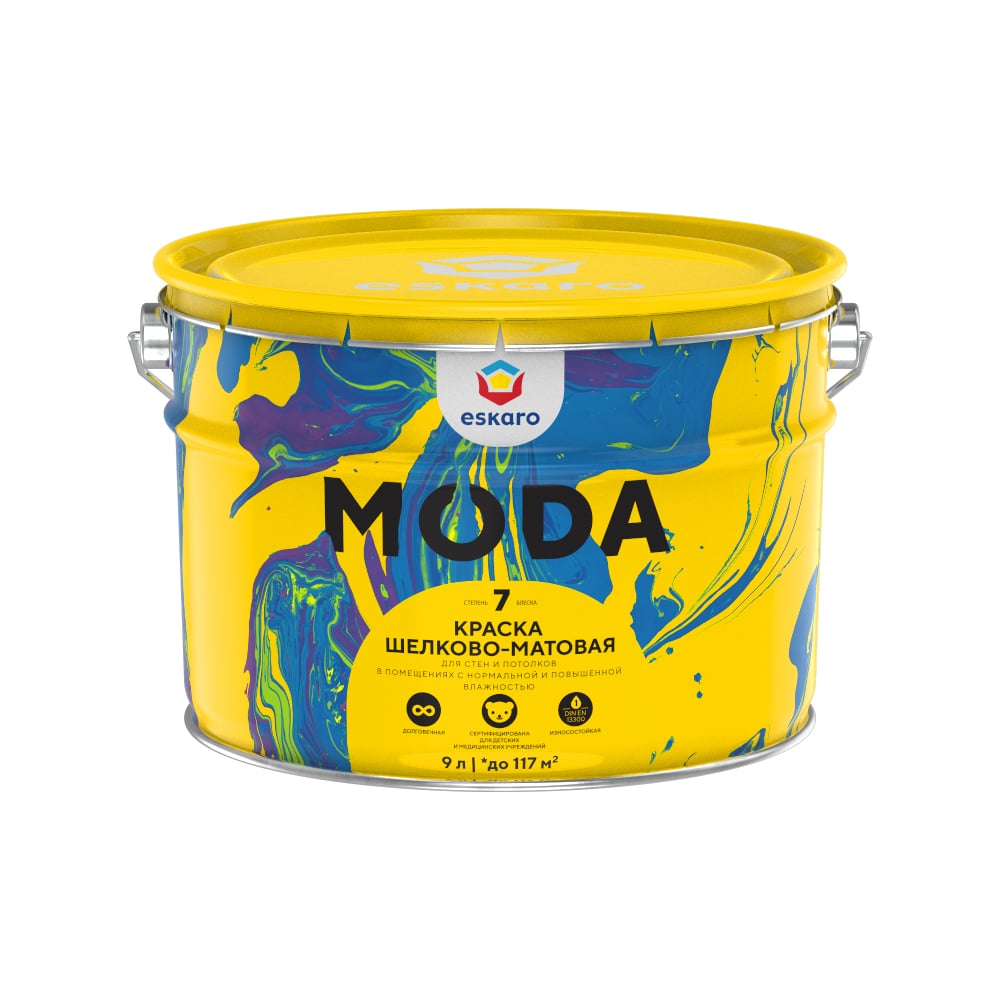 Краска Eskaro MODA 7, 9 л K0216 - выгодная цена, отзывы, характеристики ...