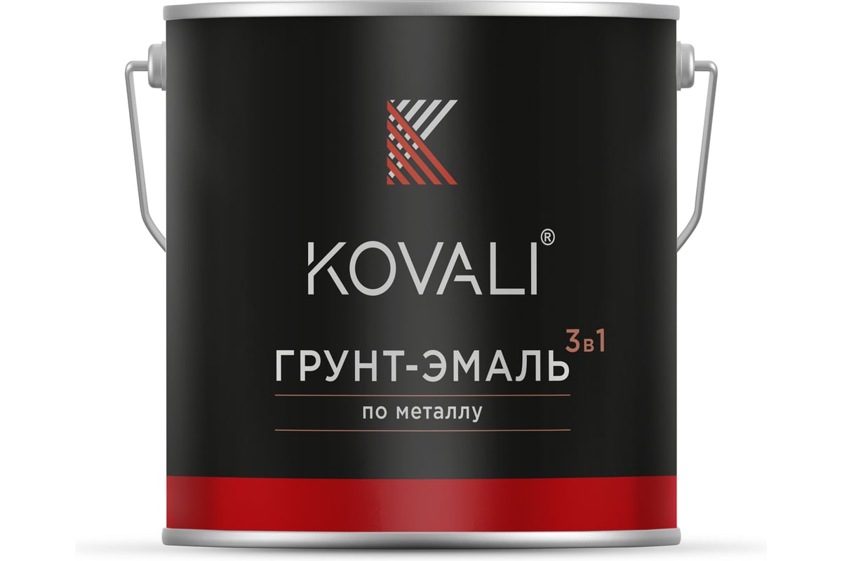 Грунт-эмаль KOVALI 3 в 1, матовая, NCS S 0520-R10B, 2,4 кг, А3.2.20520 ...