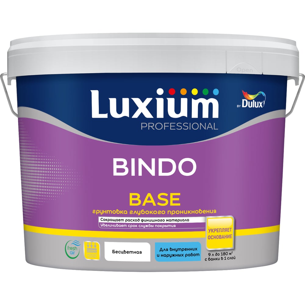 Грунтовка универсальная Luxium by Dulux Professional Bindo Base 9л 50035266 - выгодная цена ...