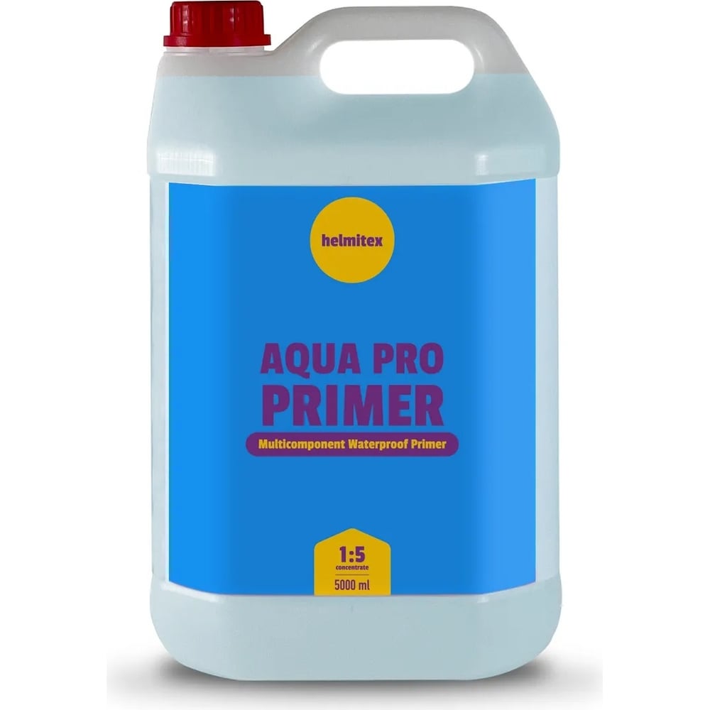 Влагозащитная грунтовка концентрат Helmitex AQUA PRO Primer, 5 л ...