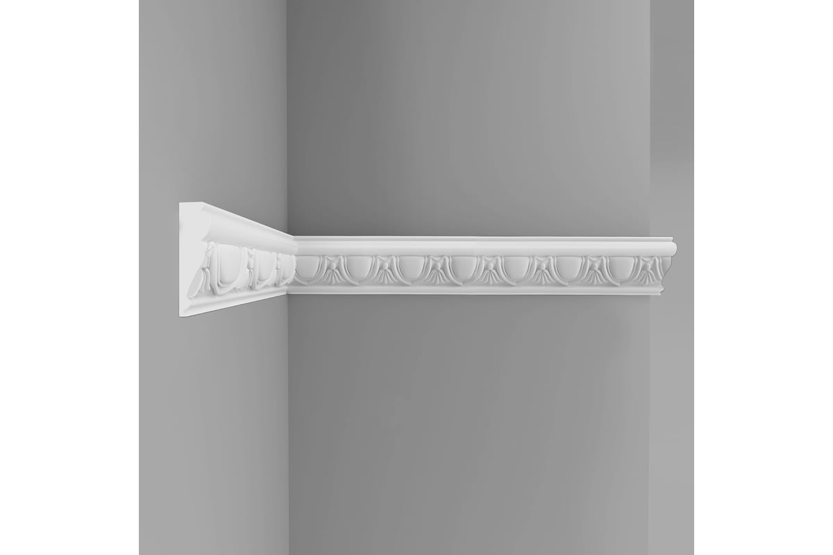 Потолочный плинтус Decomaster с рисунком, подходит к натяжному потолку ...