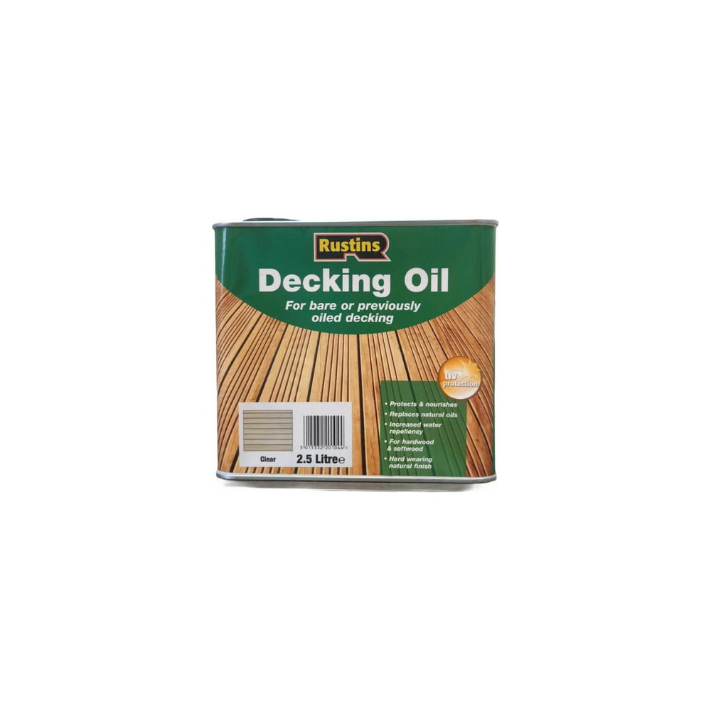Террасное масло Rustins Decking Oil бесцветный, 2.5 л 00596 - выгодная ...
