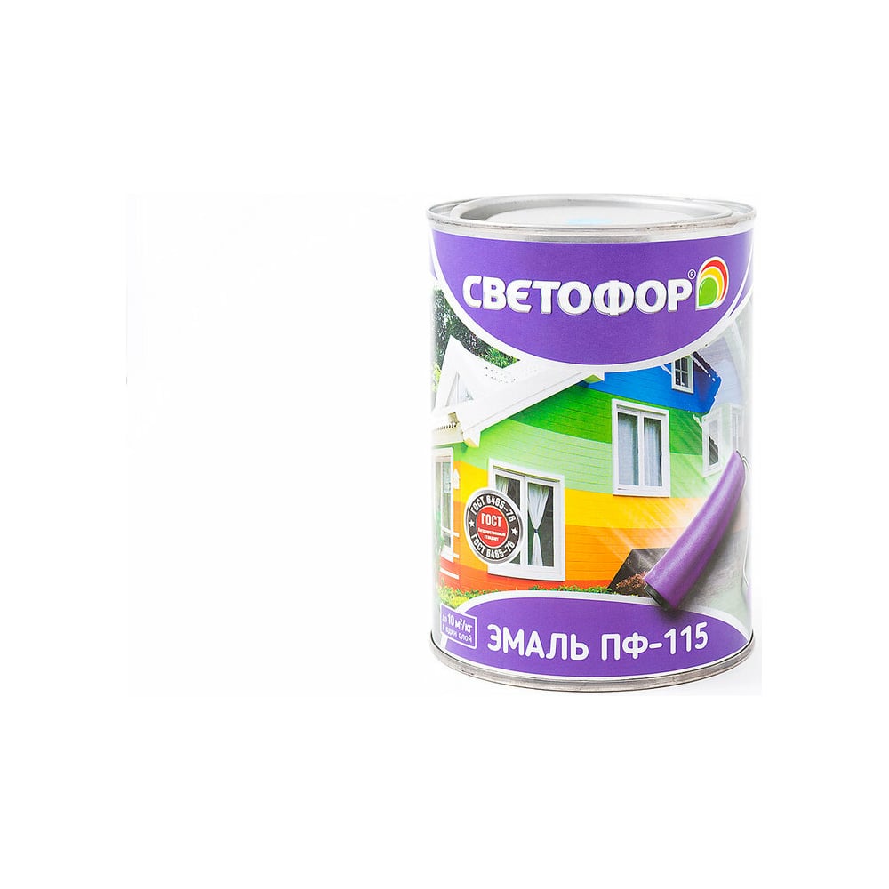 Эмаль Светофор СТАНДАРТ ПФ-115 ярко-голубая, 0.9 кг ЗОР00003713 ...