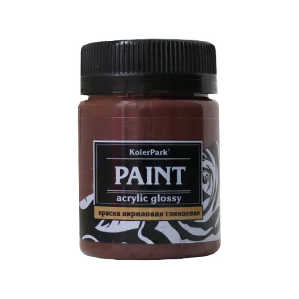 Краска акриловая глянцевая коричневая Palizh Koler Park 150 мл КР.105-0 ...
