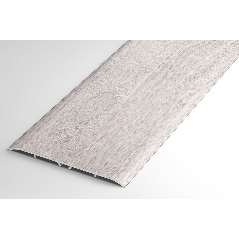 Порог одноуровневый алюминиевый Лука 100 мм, 0,9 м, декоративный, Ясень ...