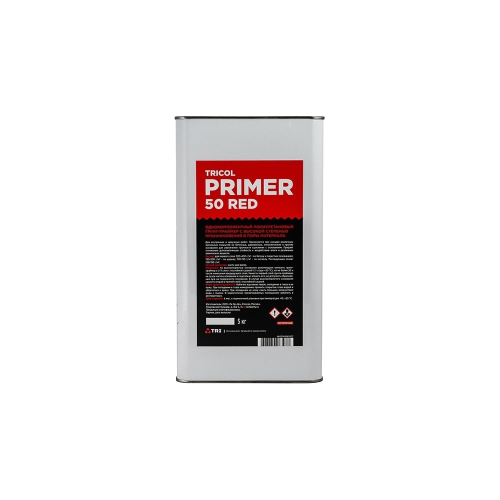 Однокомпонентный полиуретановый грунт-праймер TRICOL PRIMER.50 RED 573 ...