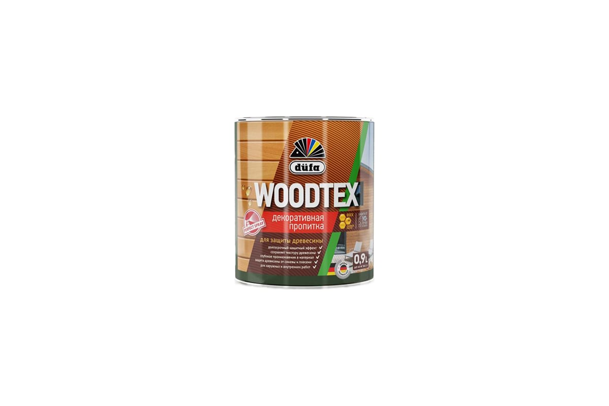 Пропитка Dufa Wood Tex палисандр, 0.9 л Н0000006080 - выгодная цена ...