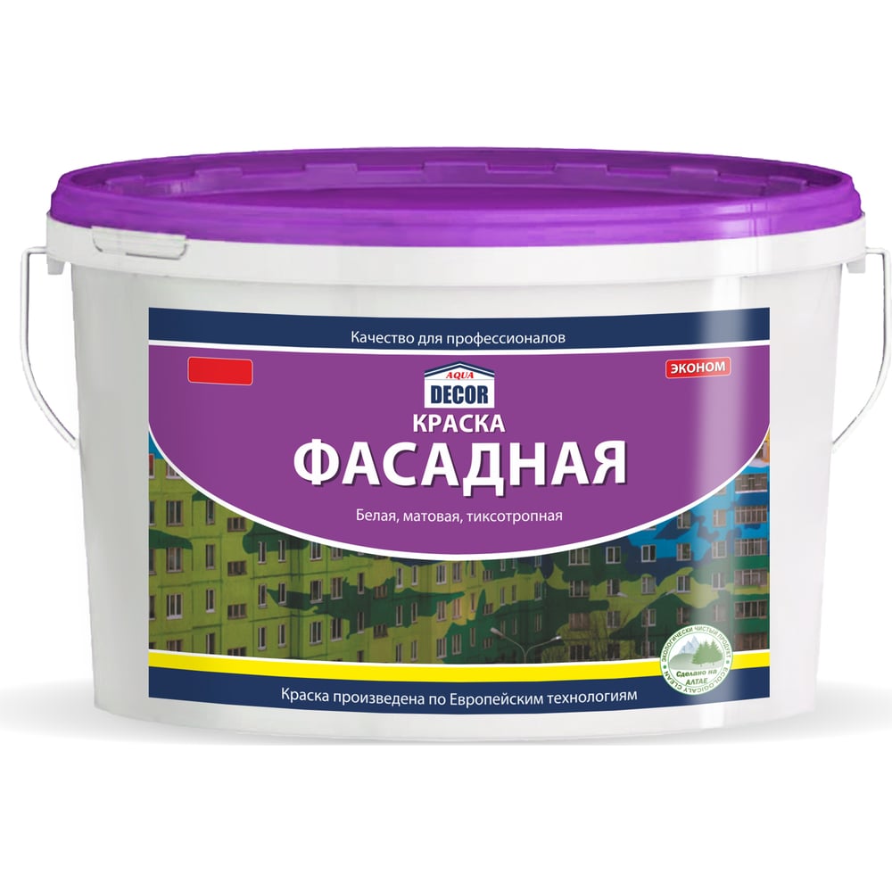 Фасадная краска AQUADECOR (14 кг; 1 шт) УТ-00000350 - выгодная цена ...