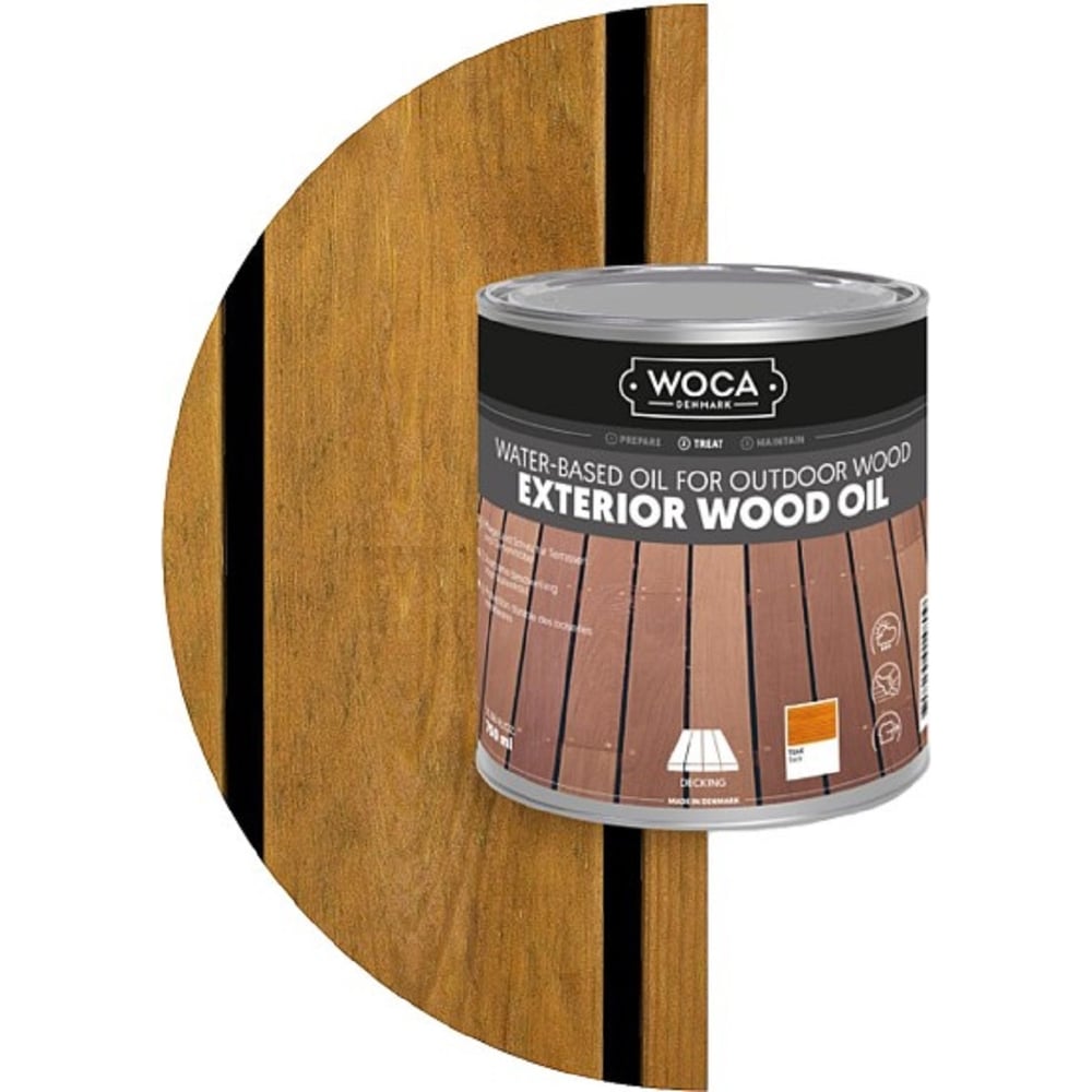 Масло Woca Exterior Wood Oil для наружных работ, водная основа, Тик ...