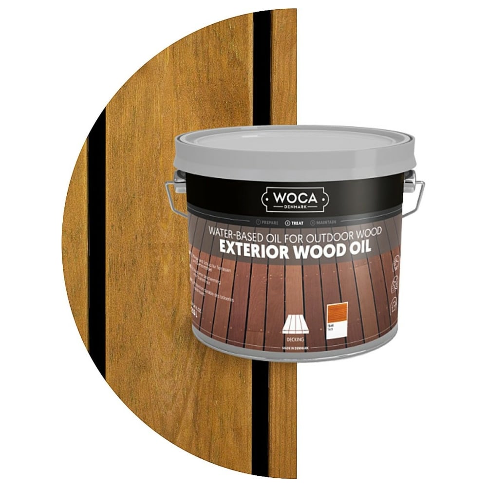 Масло Woca Exterior Wood Oil для наружных работ, водная основа, Тик ...