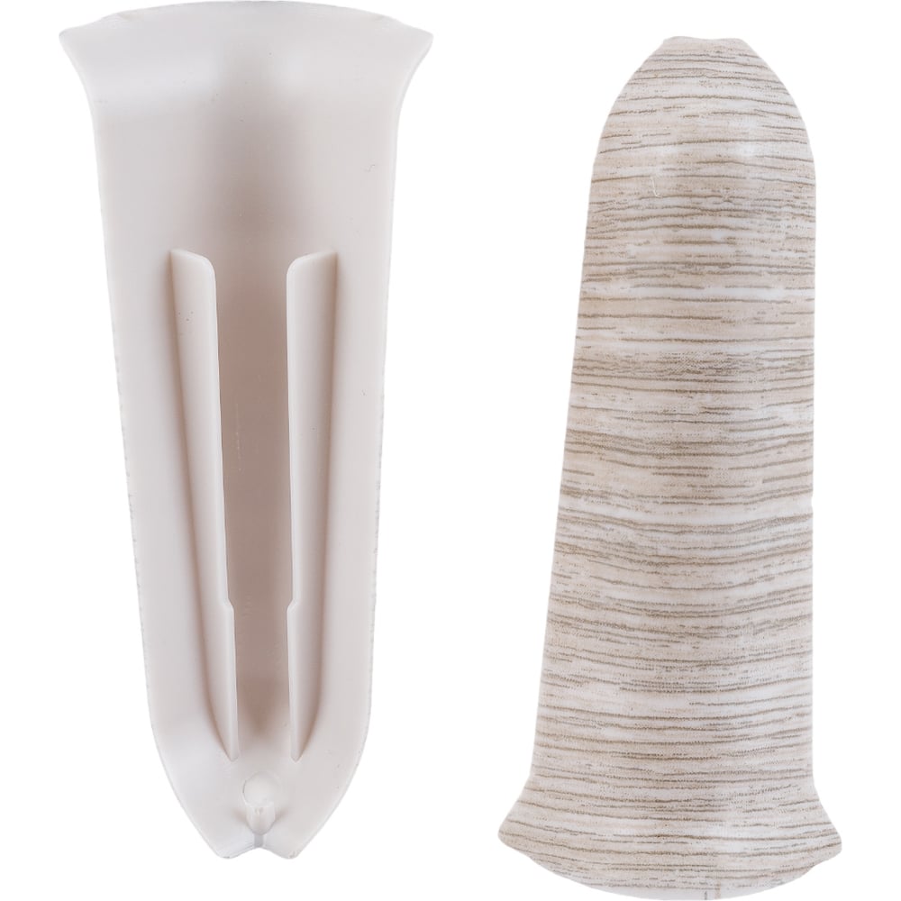 Наружный угол для плинтуса IDEAL Классик 85 мм, 253 ясень серый К-П85 ...