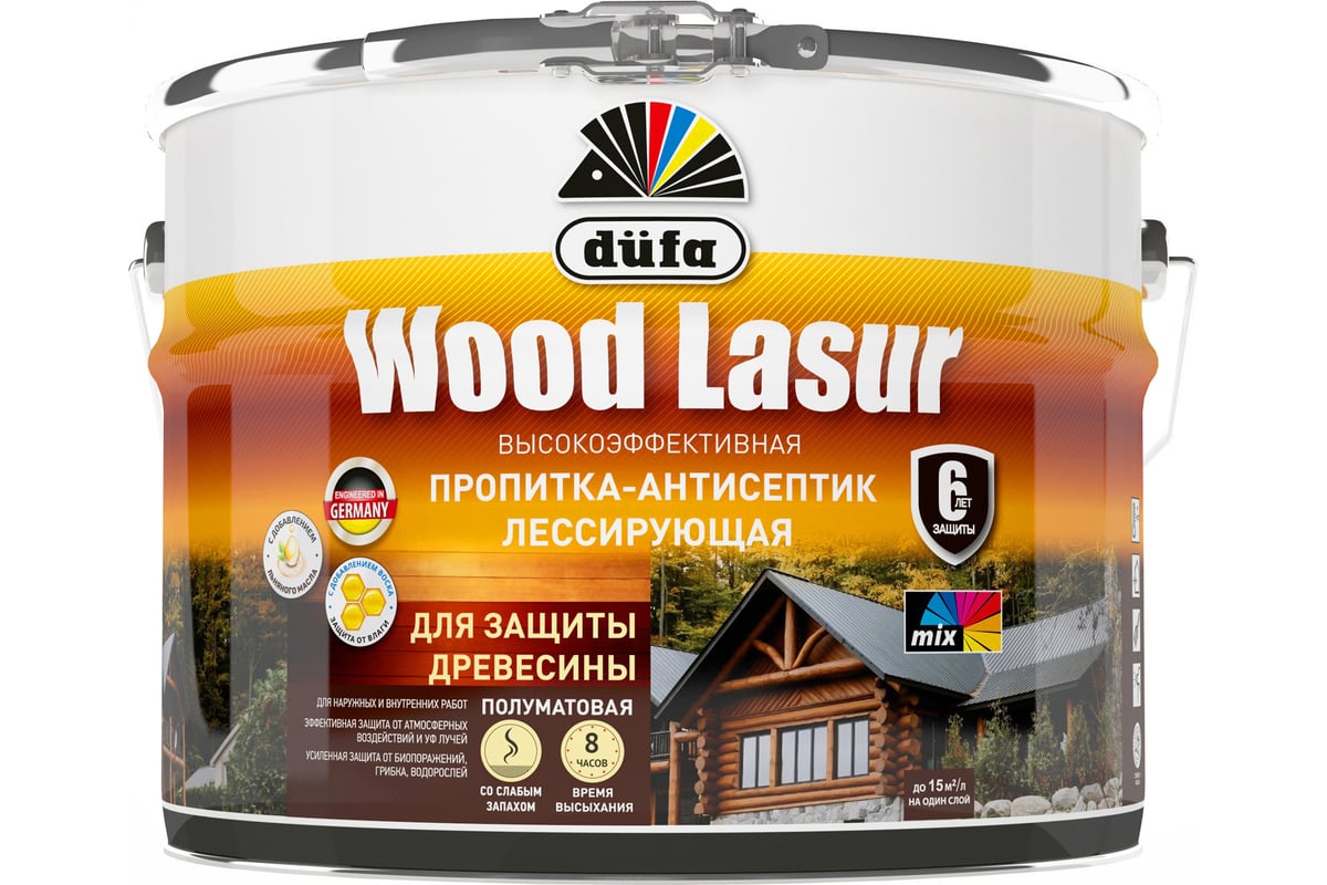 Пропитка Dufa WOOD LASUR палисандр 9 л МП00-008633 - выгодная цена ...