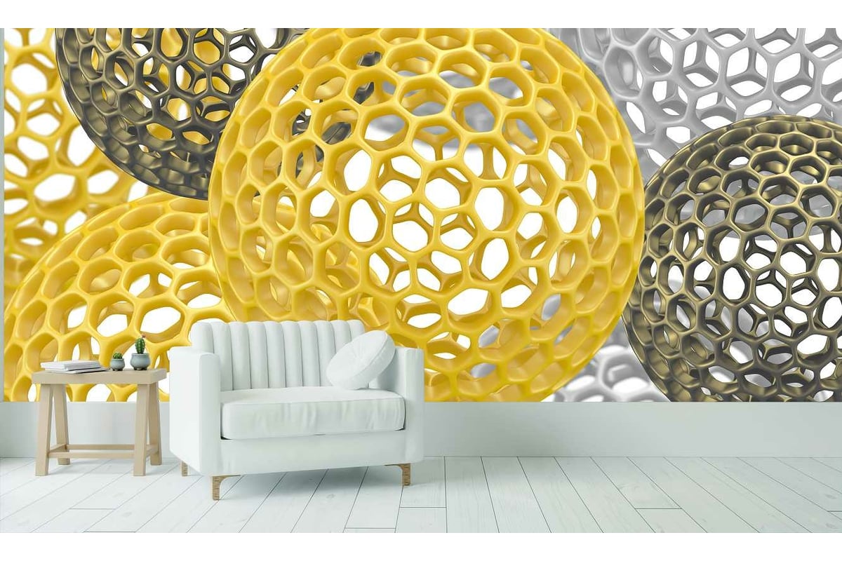 Виниловые фотообои на флизелиновой основе PRIMAVERA Шары Сфера PV-1219 ...