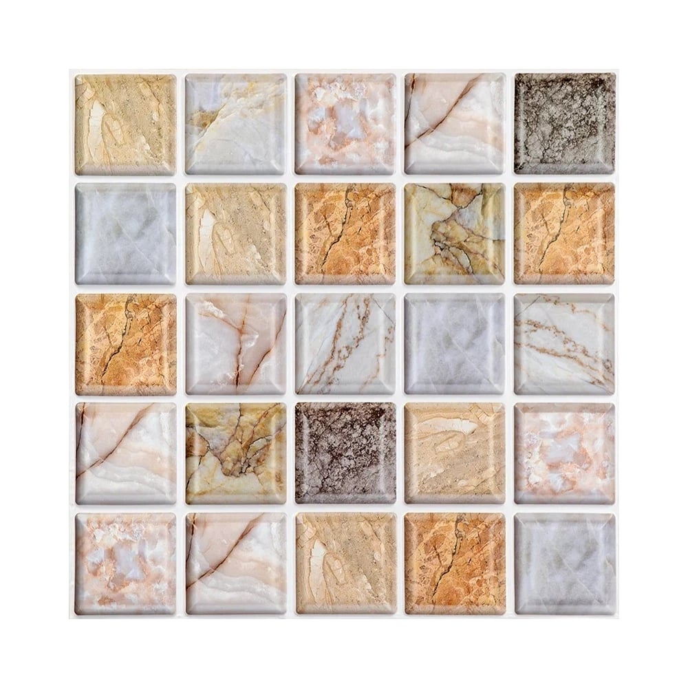 Самоклеящаяся 3D панель Центурион 300x300x5 мм Мрамор микс 79131 ...