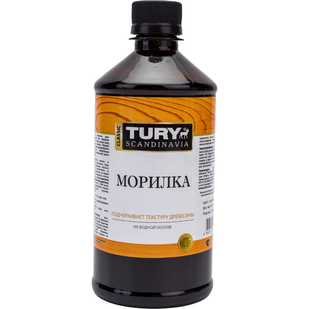 Деревозащитная морилка TURY калужница, 0,5 л 2004590 - выгодная цена ...