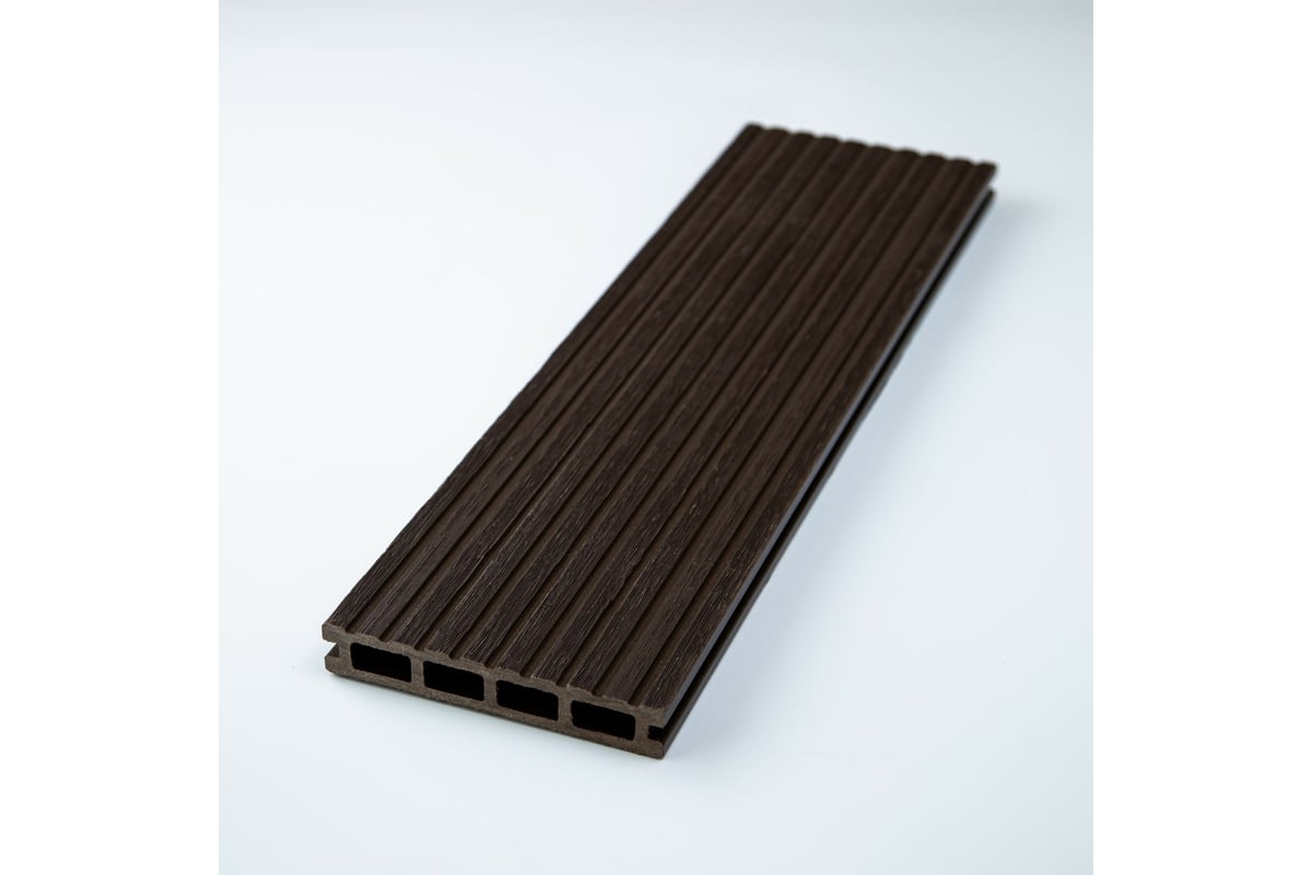 Террасная доска Экодекинг Комфорт 3D 2 м, шоколад, 3 шт. 4687202620661 ...