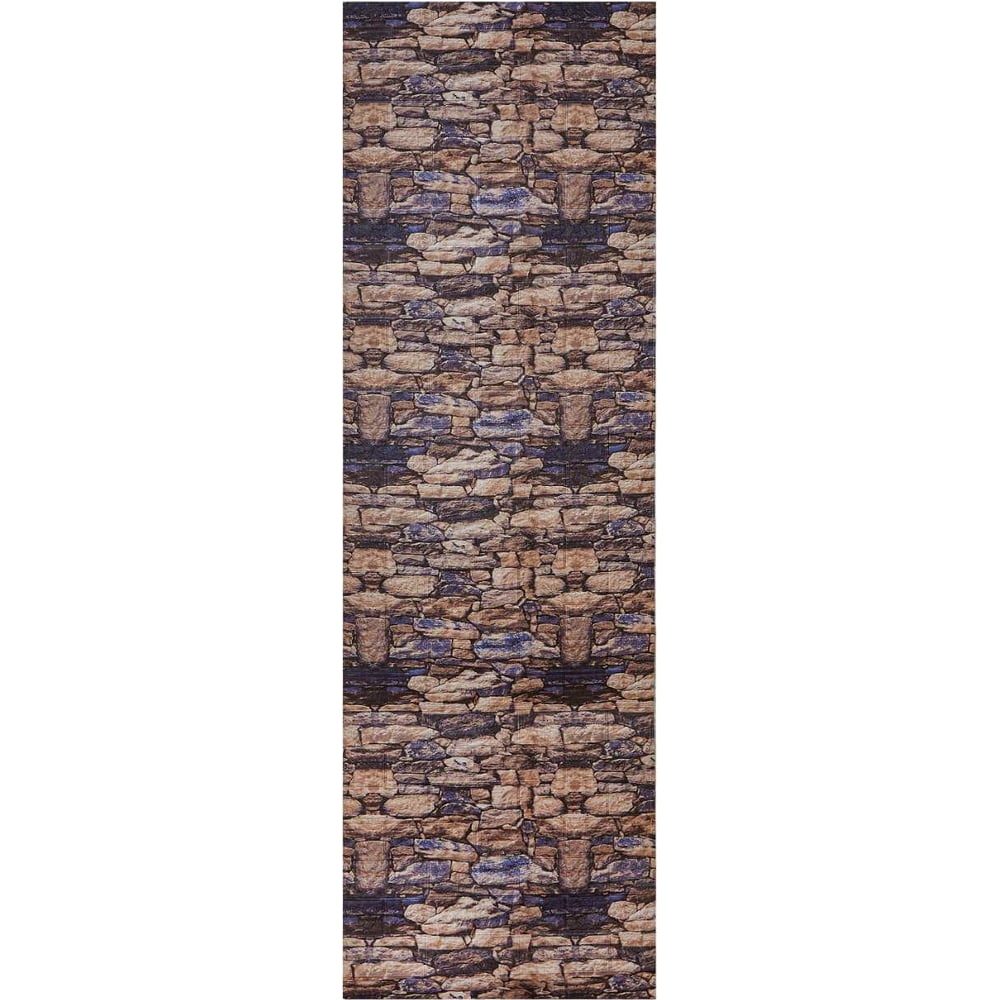 Мягкая самоклеящаяся 3D панель LAKO Камень кладка 19, рулон, 70x600 см ...