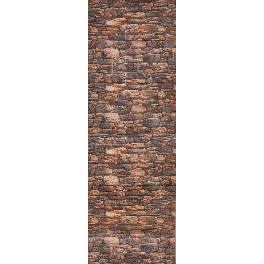 Мягкая самоклеящаяся 3D панель LAKO Камень кладка 10, рулон, 70x600 см ...