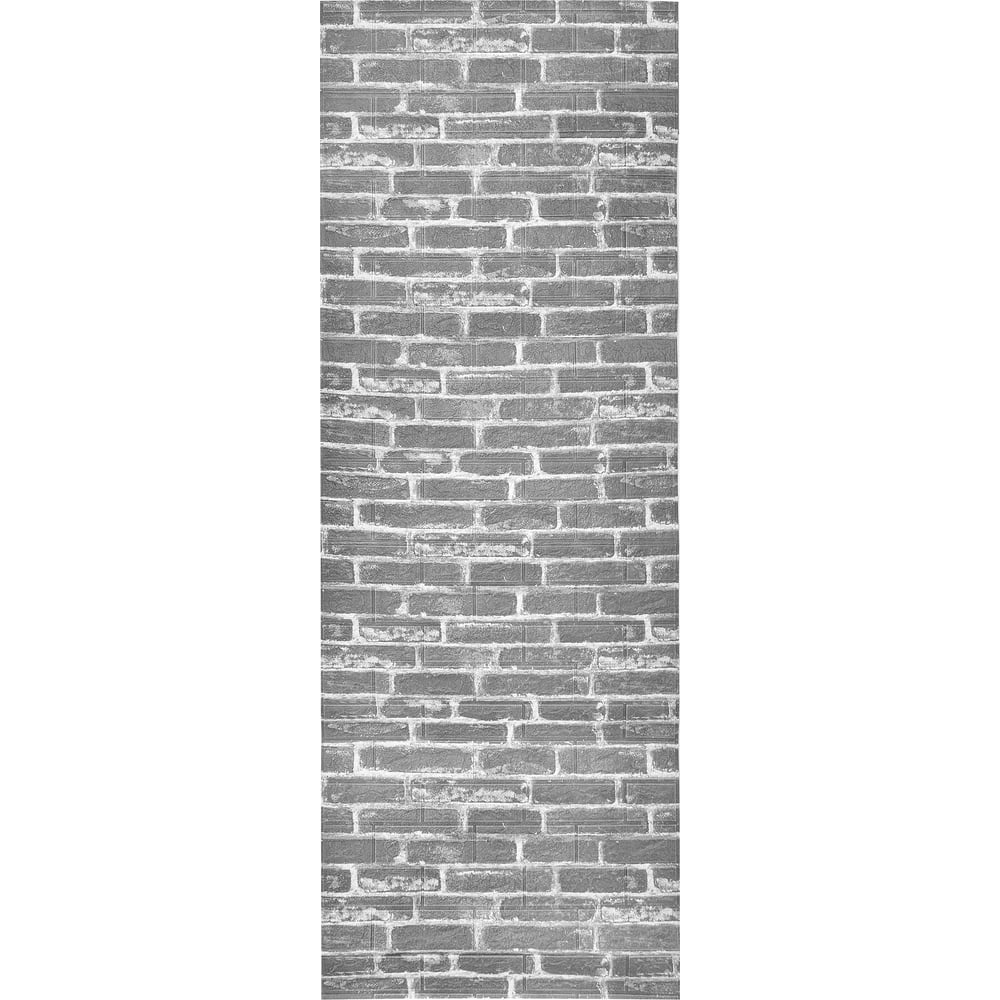 Мягкая самоклеящаяся 3D панель LAKO Кирпичная кладка 10, рулон, 70x600 ...