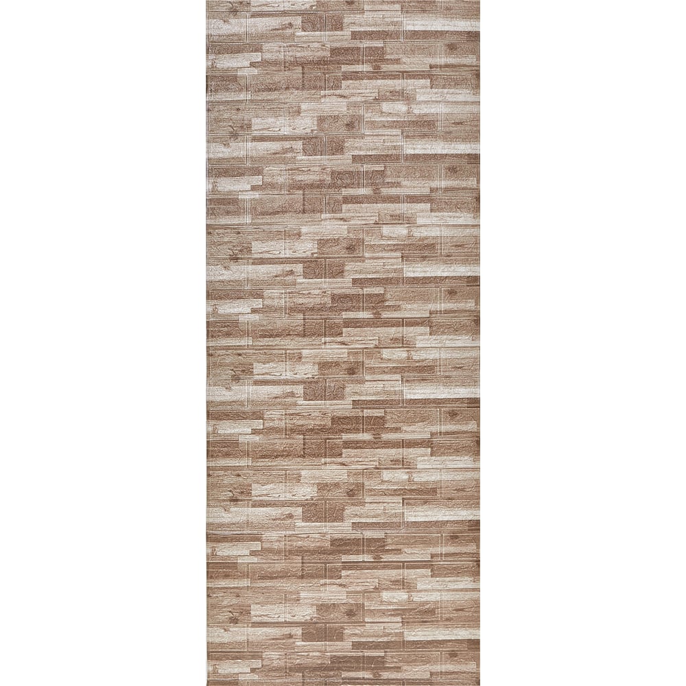 Мягкая самоклеящаяся 3D панель LAKO Деревянная кладка 8, рулон, 70x600 ...