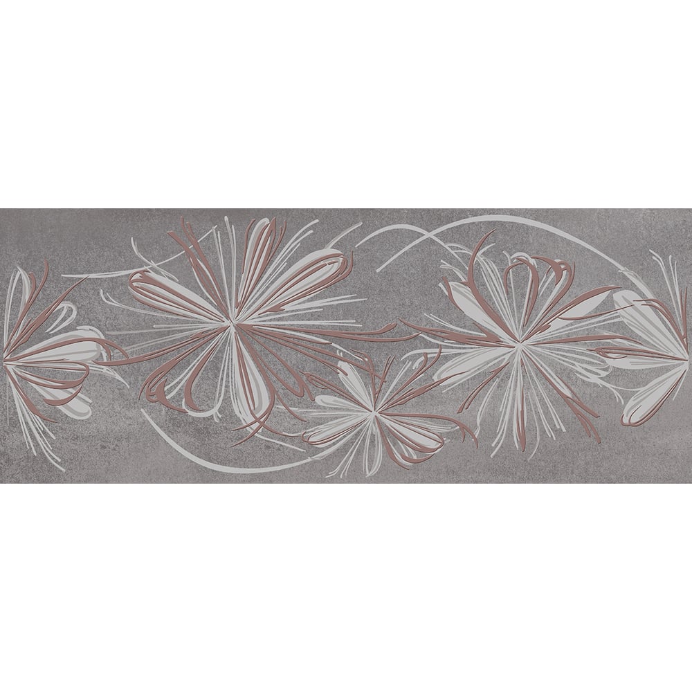 Декор Azori Ceramica sonnet grey flower, 20.1x50.5 см, 1 шт. 587902001 - выгодная цена, отзывы ...