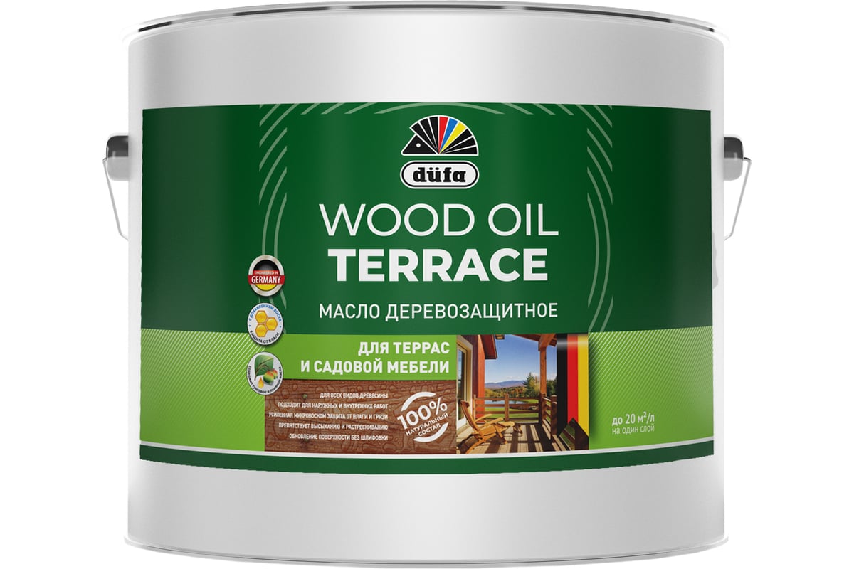 Масло Dufa Wood OIL Terraсe дуб, 9 л МП00-011521 - выгодная цена ...