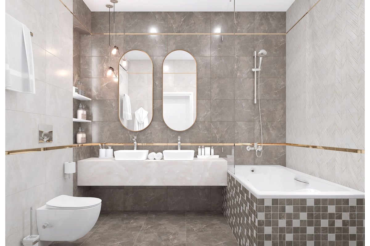 Настенная керамическая плитка LAPARET monblanc бежевый 30x60 1,8 м2; (10 шт/упак) х9999285789 ...