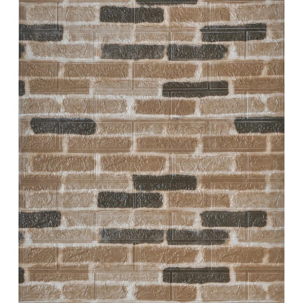 Мягкая самоклеящаяся 3d панель LAKO рулон "кирпичная кладка 19" 70x600 ...