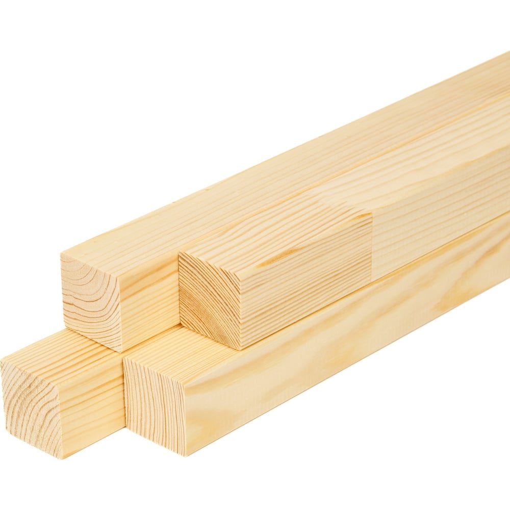 Брусок Timber&Style 30x30x1000мм, 4 шт, сращенный, сорт экстра, сосна ...