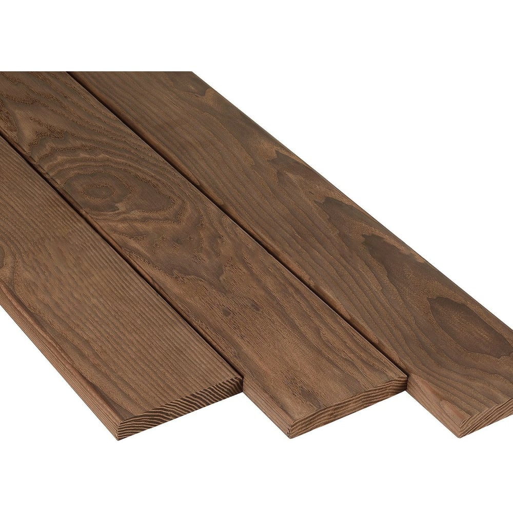 Прямой планкен Thermodecking термоясень, 20x75x1200 мм, сорт 0-1, в ...