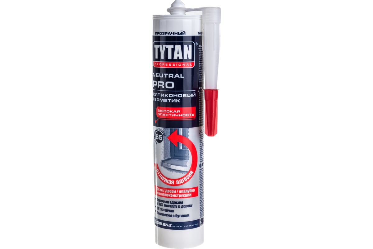 Силиконовый герметик TYTAN PROFESSIONAL NEUTRAL PRO универсальный, прозрачный 310мл 89643 ...