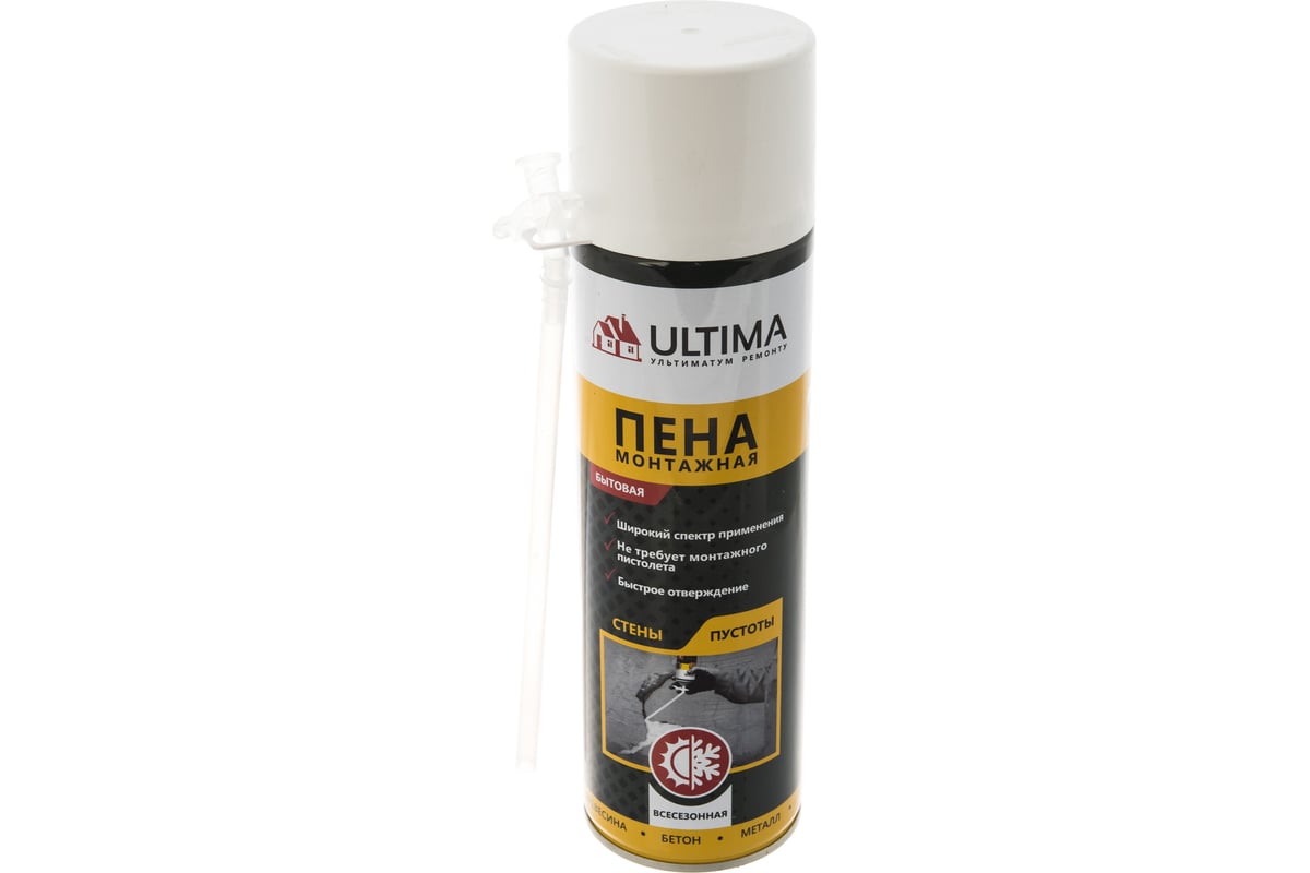 Монтажная всесезонная пена ULTIMA 445 340 ml Ulmin00650 - выгодная цена ...
