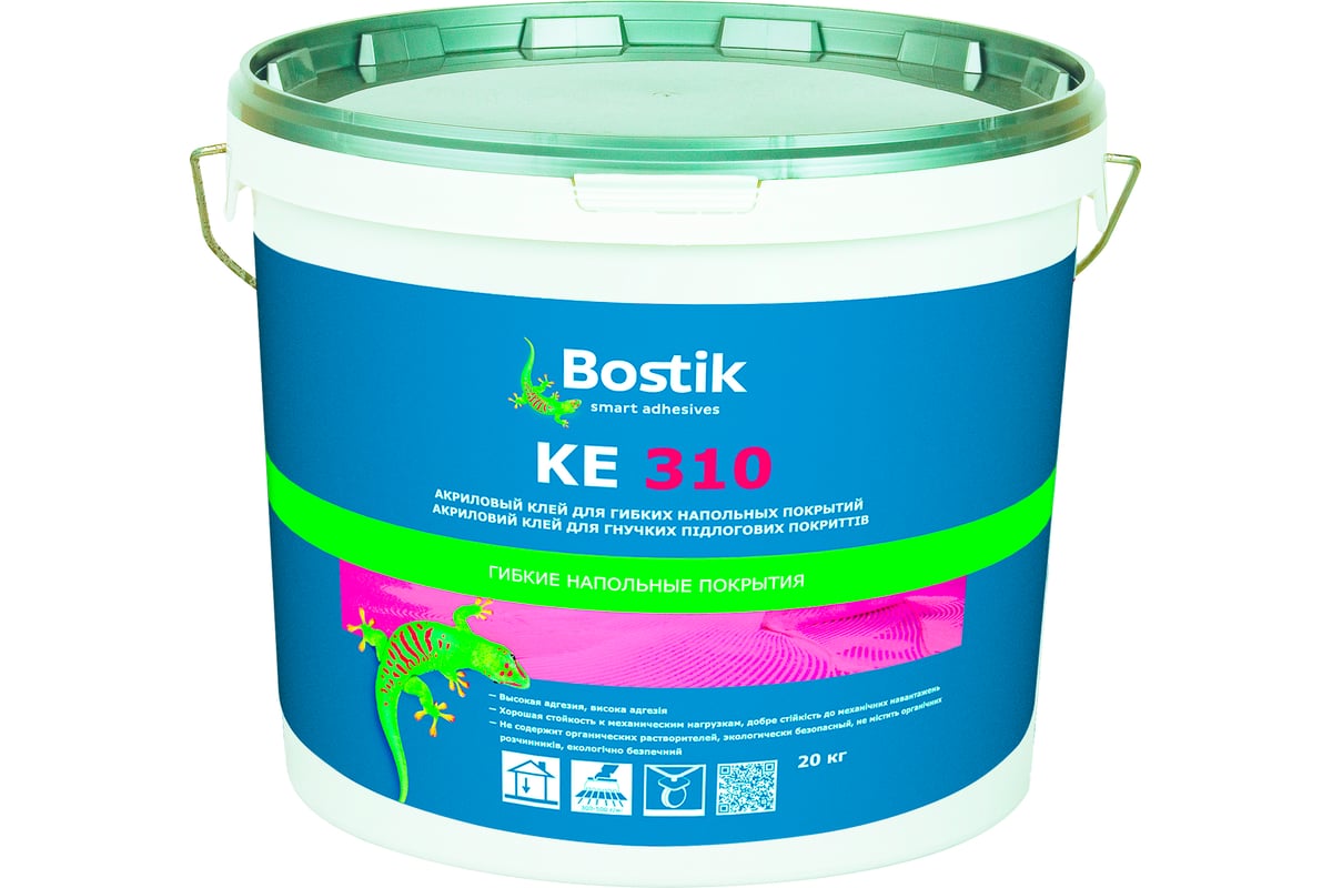 Акриловый эмульсионный клей Bostik KE 310 20 кг 30043554 - выгодная ...