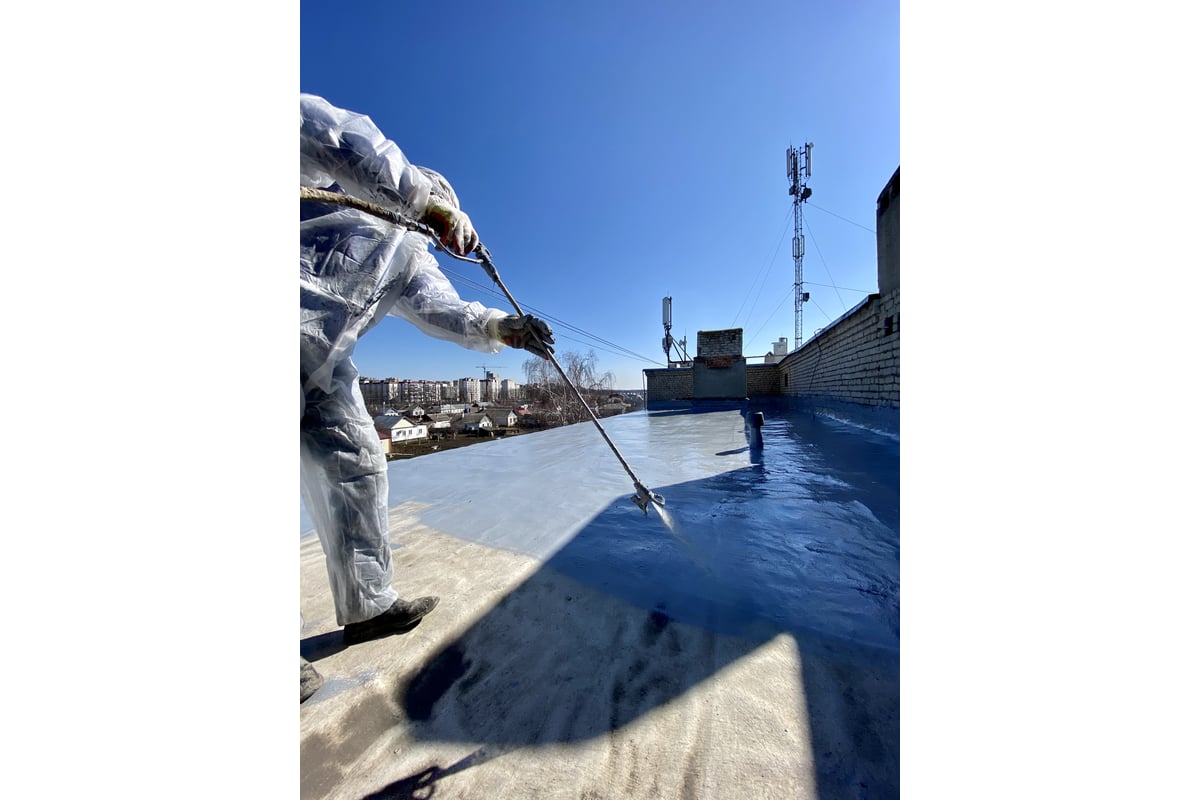 Мастика для кровли Elastomeric Systems 20 кг, базовый слой серый elastomeric-110 1100005 ...