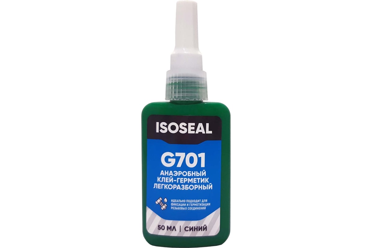 Анаэробный легкоразборный фиксатор резьбы Isoseal G701, синий, 50 мл ...