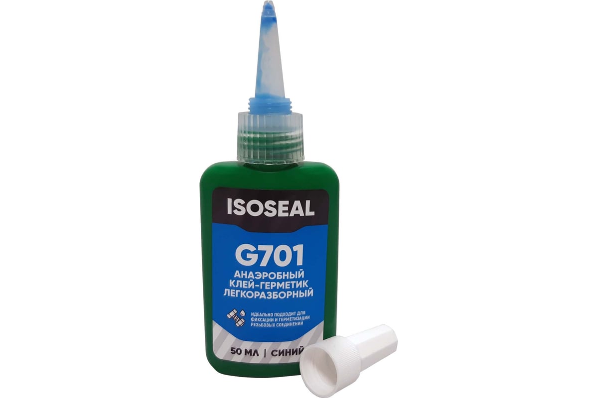 Анаэробный легкоразборный фиксатор резьбы Isoseal G701, синий, 50 мл ...