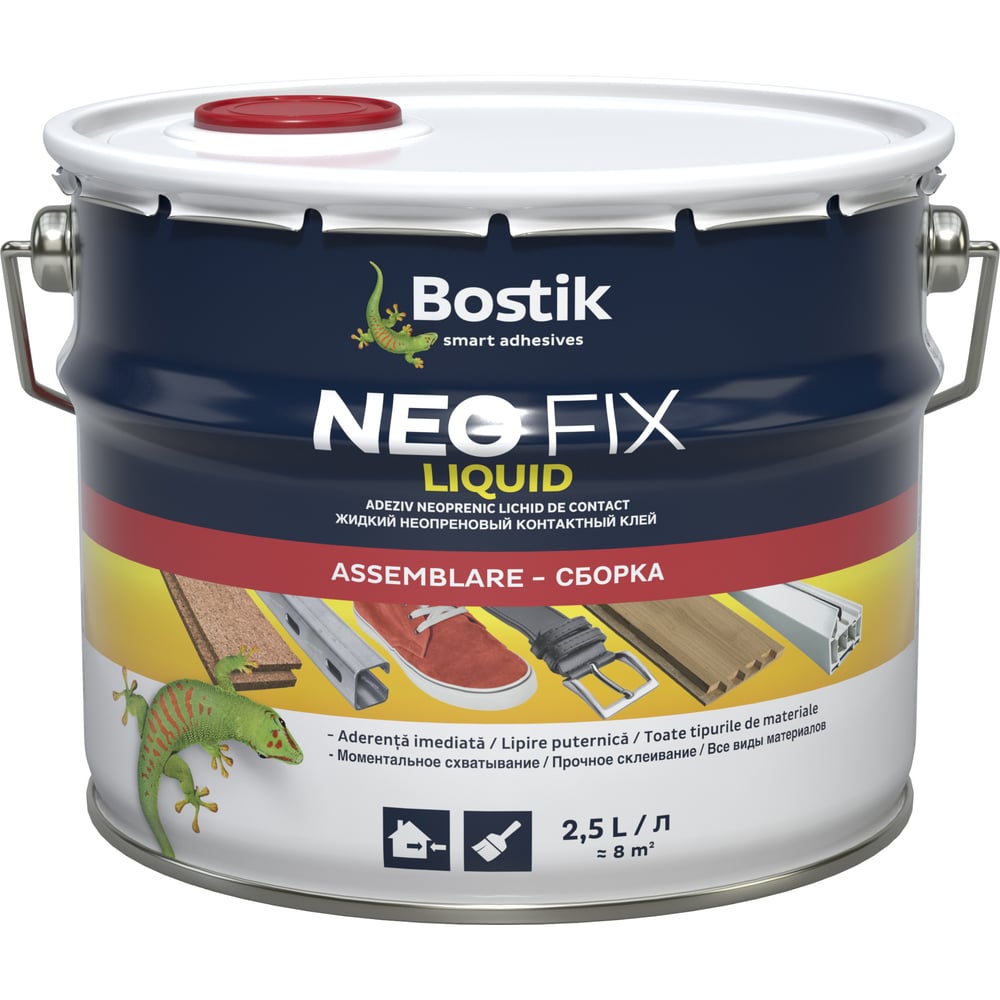 Жидкий неопреновый контактный клей Bostik NEO FIX Liquid 2,5 л 30611927 ...